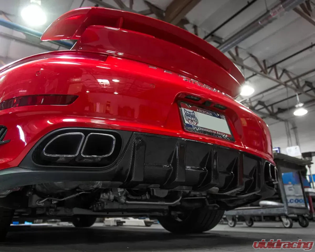 VR Aero Carbon Fiber Rear Diffuser - Porsche 911 Turbo (991.1 ...