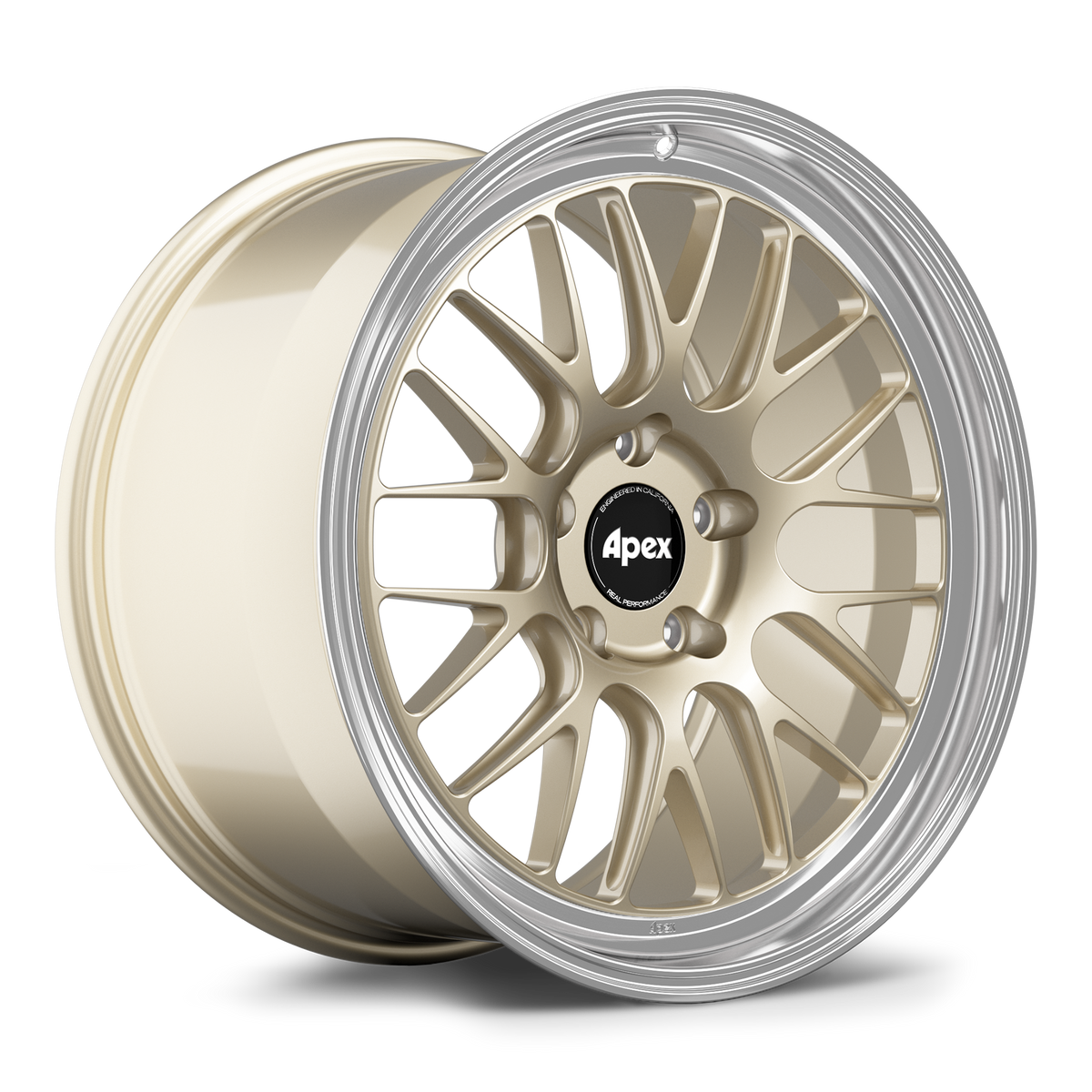 Apex 19" ML-10RT Forged 5x112 Wheel (Gloss Motorsport Gold - Machined ...